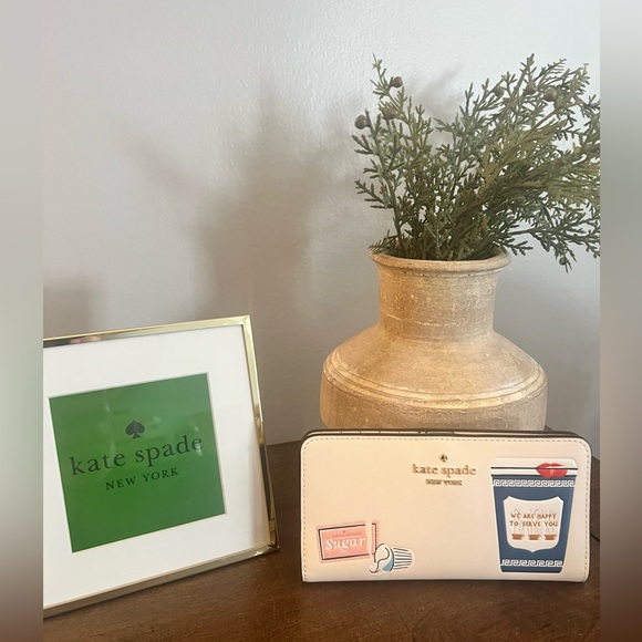 kate spade | Bags | Nwt Kate Spade Coffee Breaklarge Slim Wallet ...